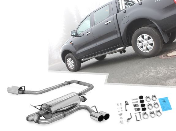 Ford Ranger ab 2015 FOX Sidepipe rechts-links Auspuffanlage re/li ...