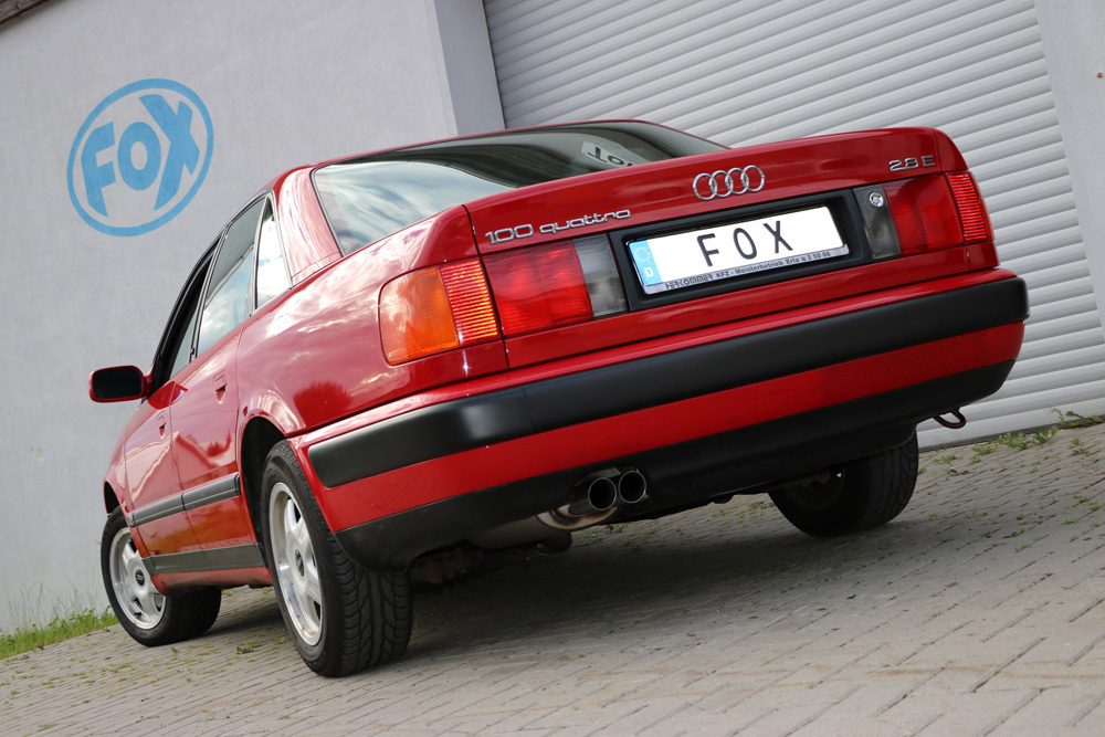 Audi 100, A6 C4 quattro 2.6l 2.8l FOX Sportauspuffanlage ab Kat 2x70mm ...