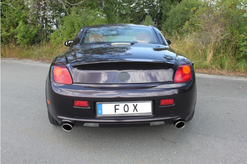 Lexus SC 430 FOX Sportauspuff re/li 115x85mm Porsche-Design oval ...
